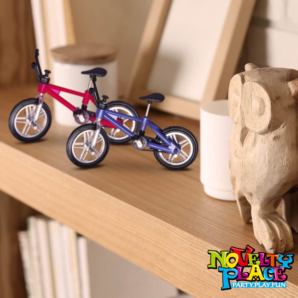 Mini Finger Bike 4 Colors (4 Pack)- Miniature Fidget Bicycle Toy Game ...