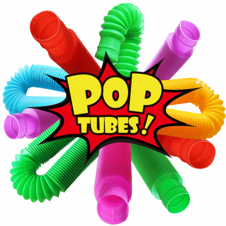 6 Pack Pull & Pop Tube Sensory Fidget Toy for Kids and Adults - Novelty ...